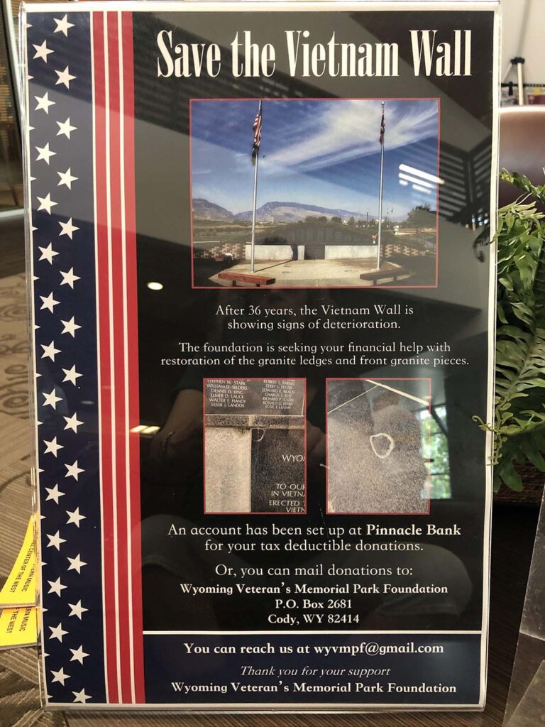 Save the Vietnam Wall - Cody Journal