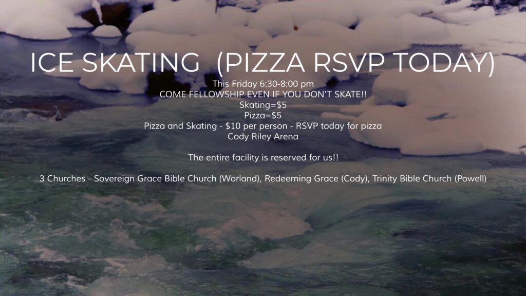 Pizza and Ice Skating Fellowship - Cody Journal
