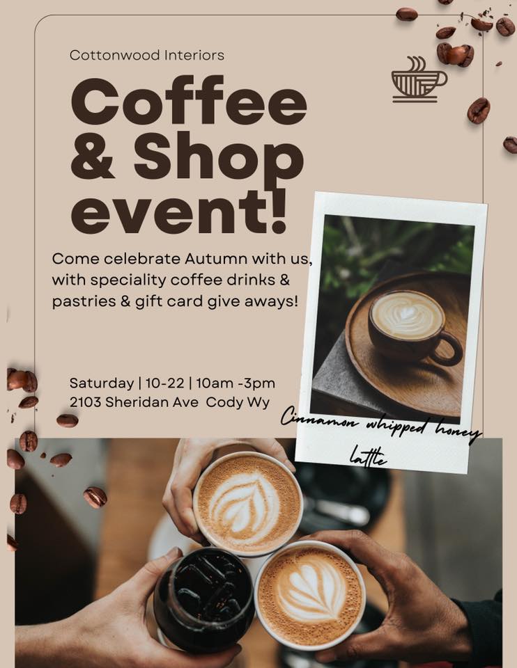 Coffee & Shop Event - Cody Journal
