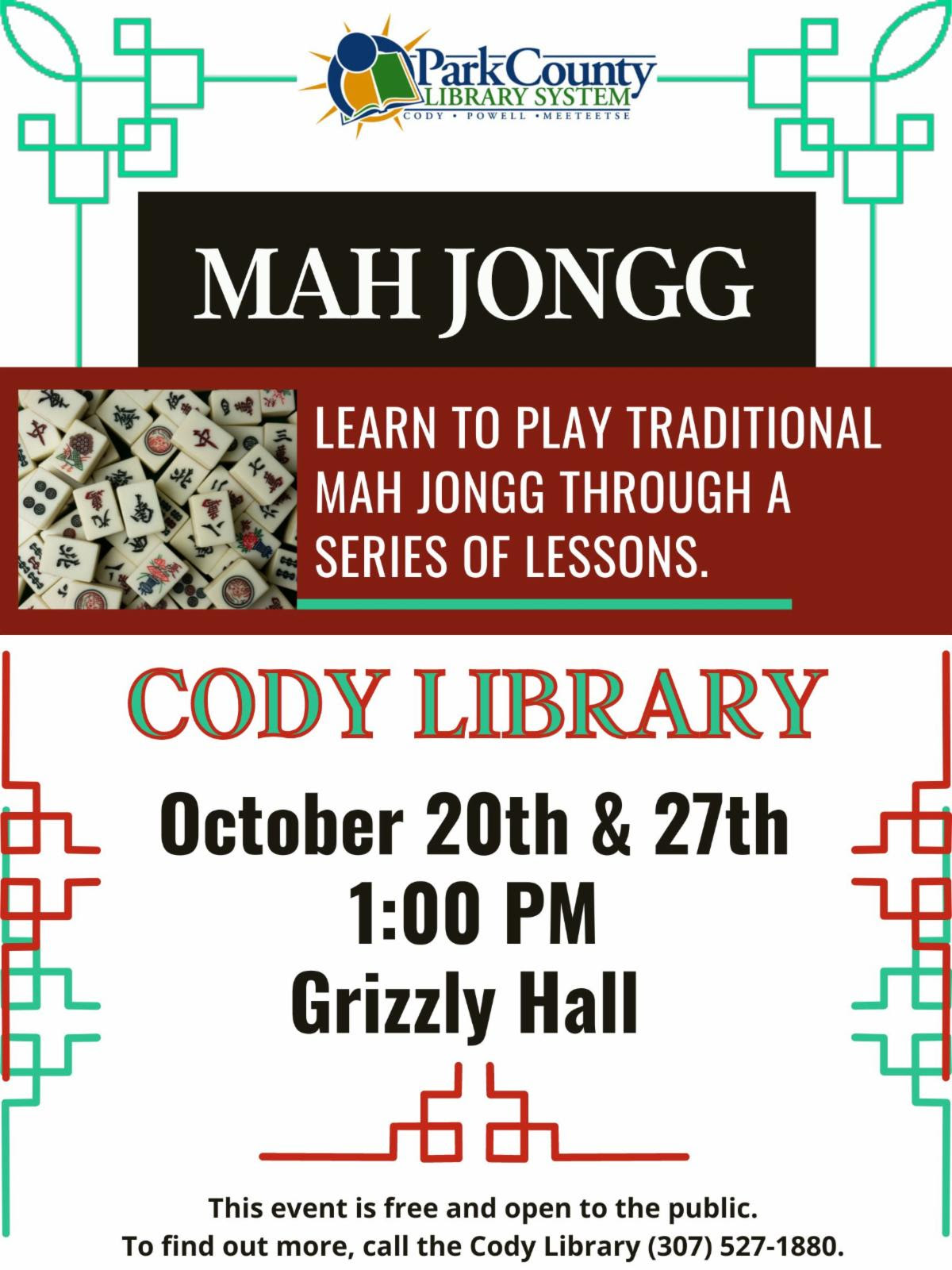 Mah Jongg Lessons - Cody Journal