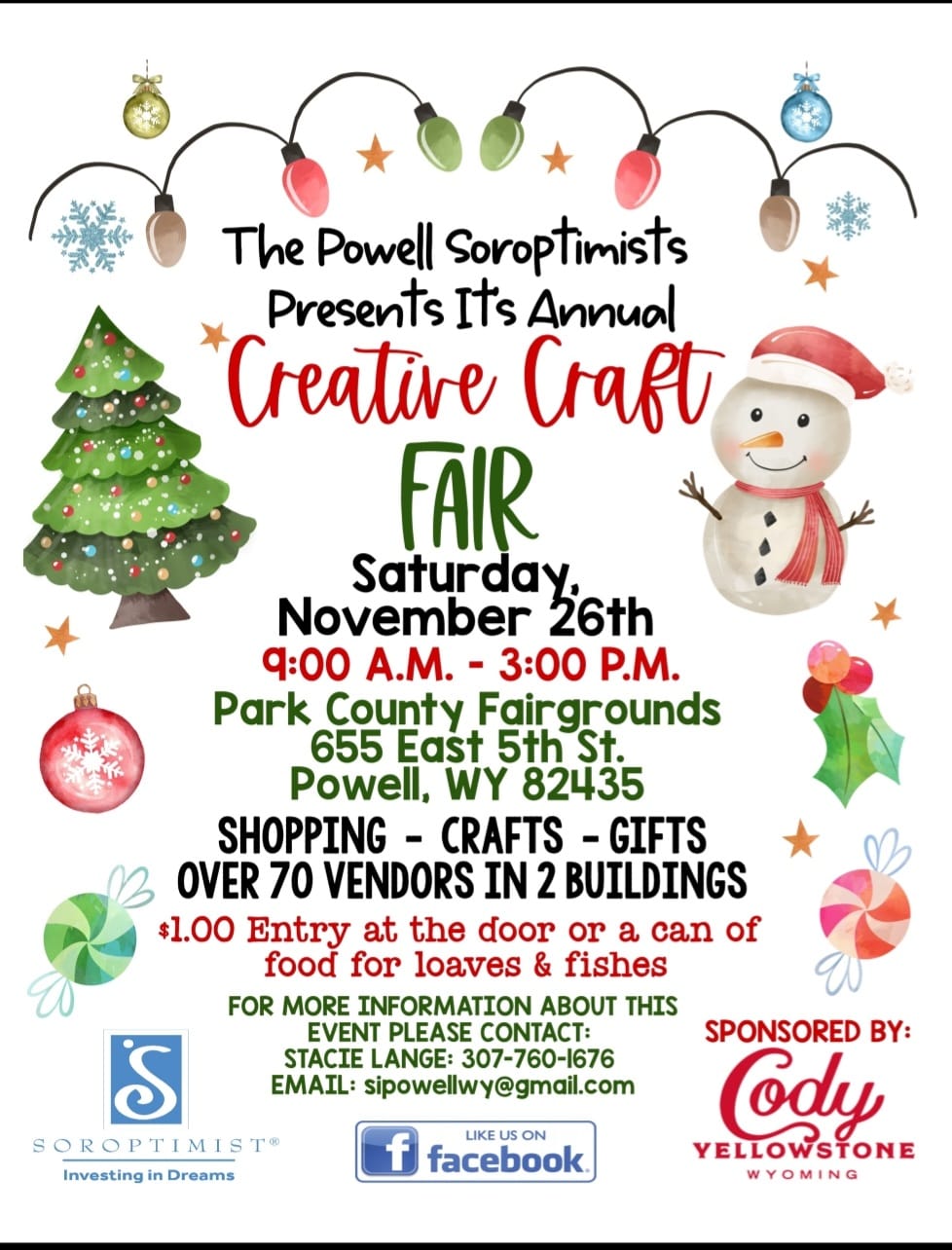 Powell: Creative Craft Fair - Cody Journal