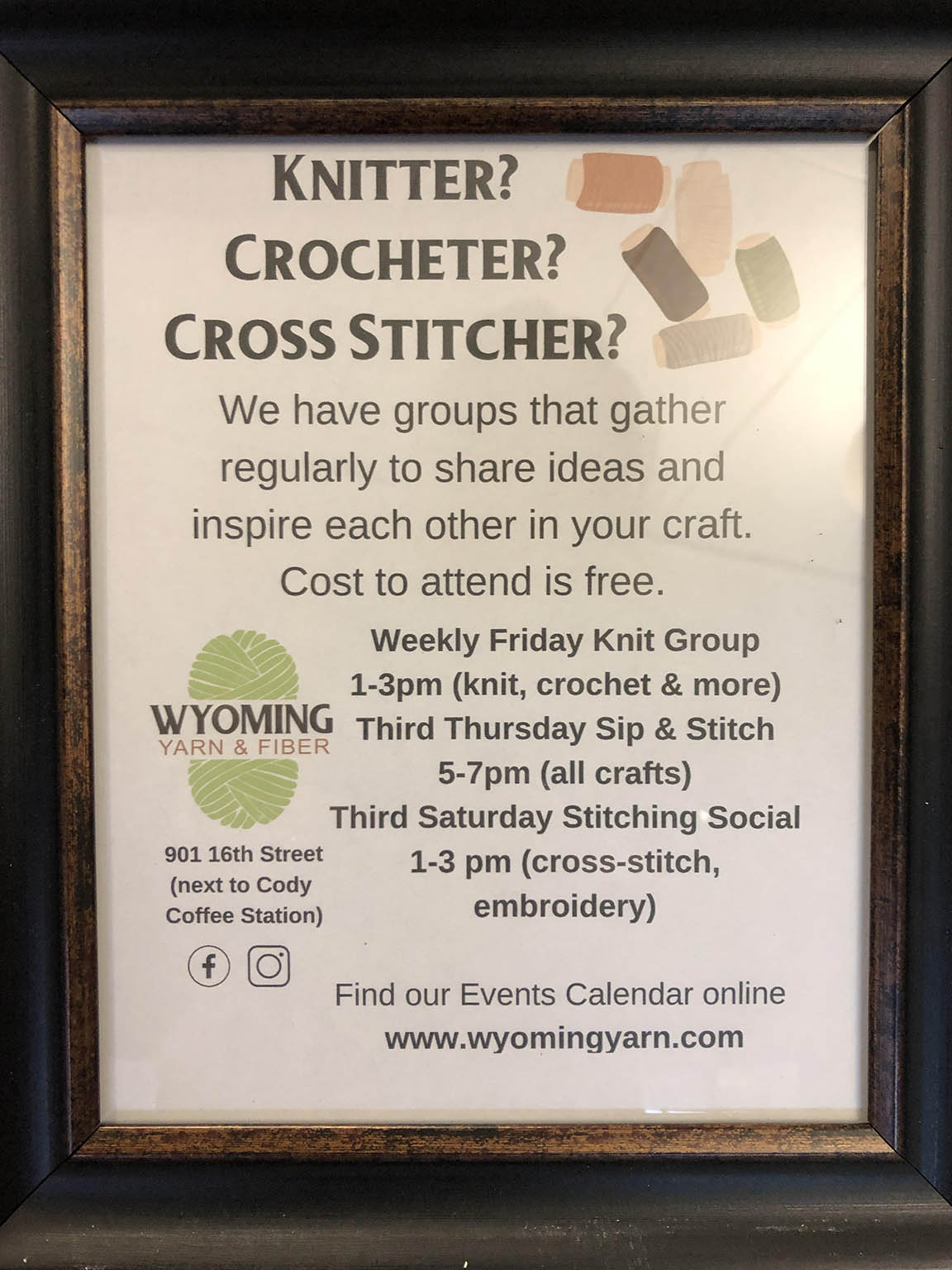 Thursday Sip & Stitch - Cody Journal