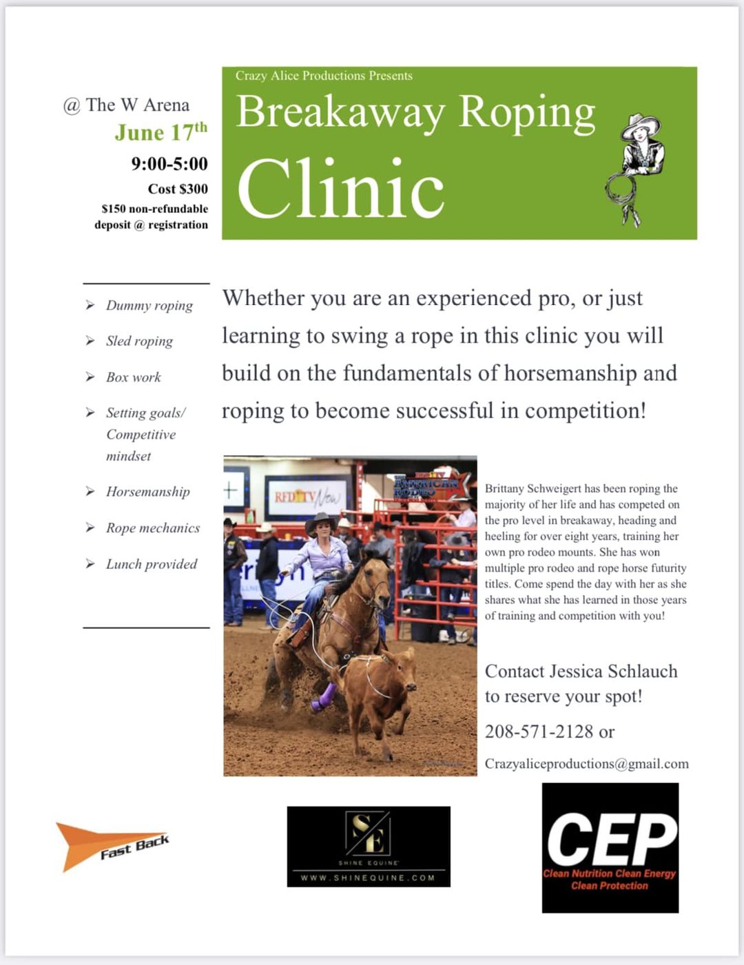 Breakaway Roping Clinic - Cody Journal