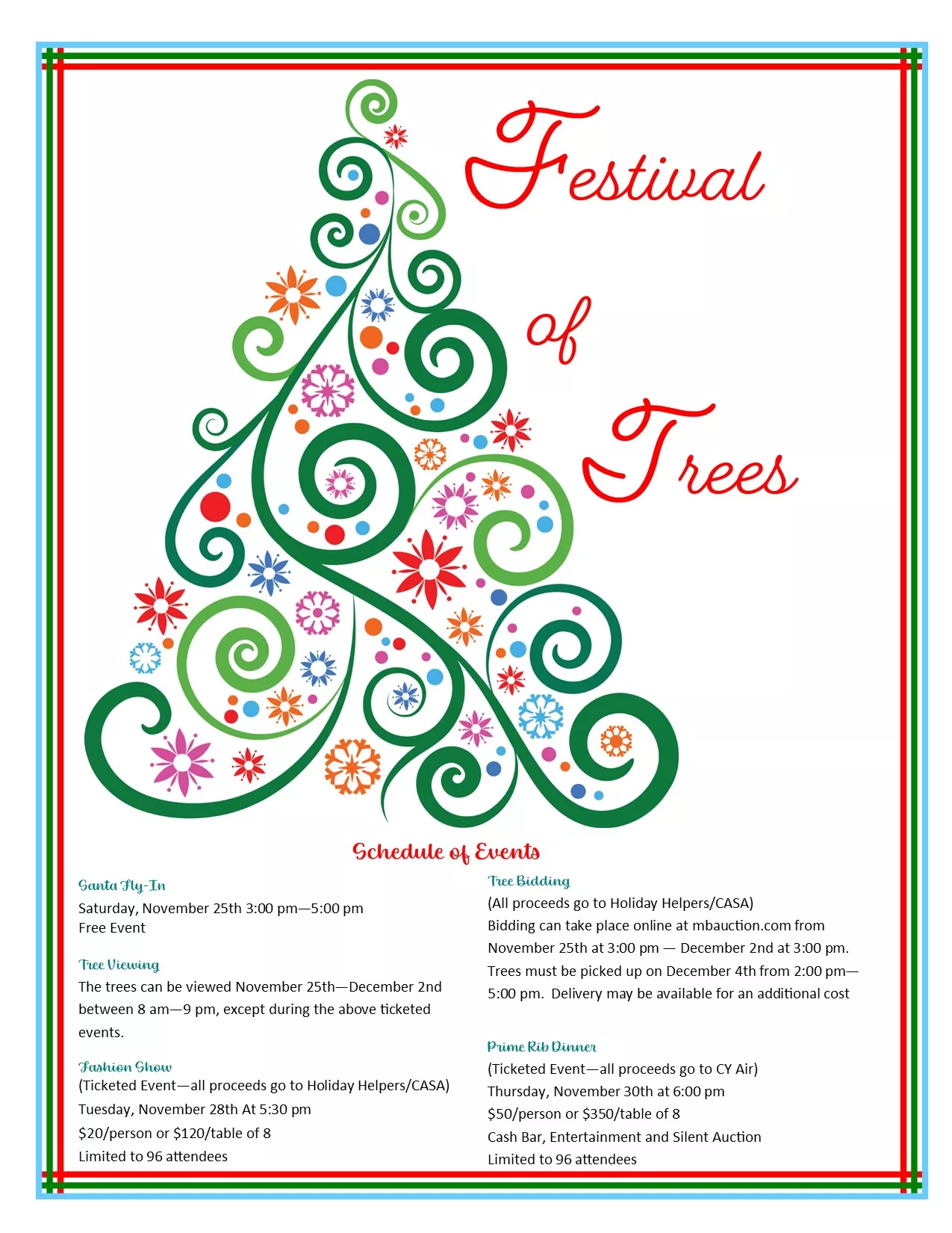 Festival of the Trees: Tree Viewing and Bidding - Cody Journal