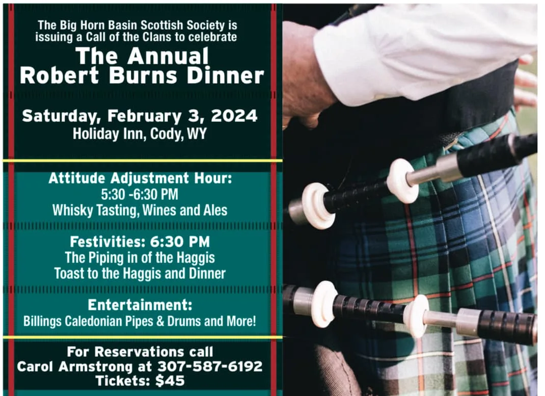 Annual Robert Burns Dinner - Cody Journal