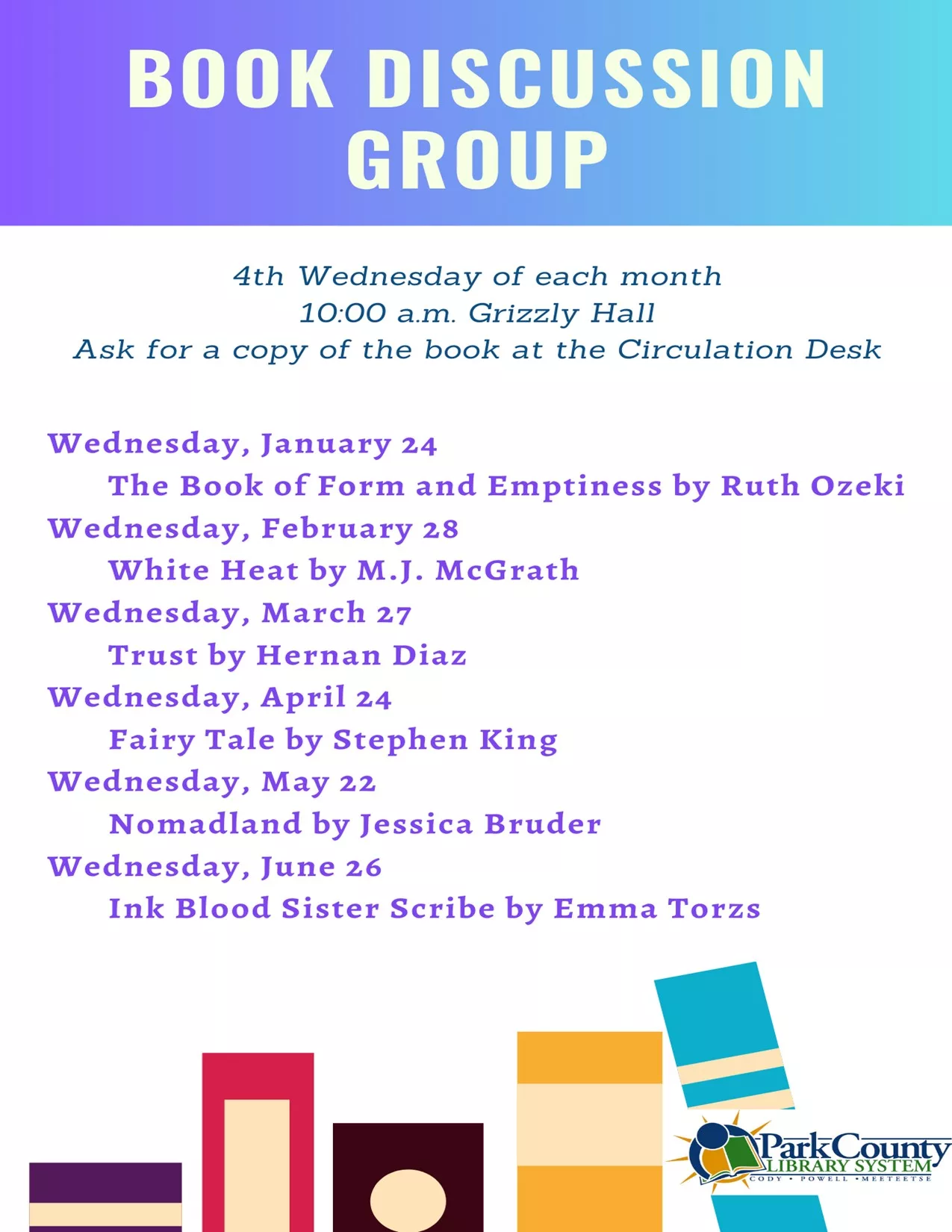 Book Discussion Group: Ink Blood Sister Scribe - Cody Journal