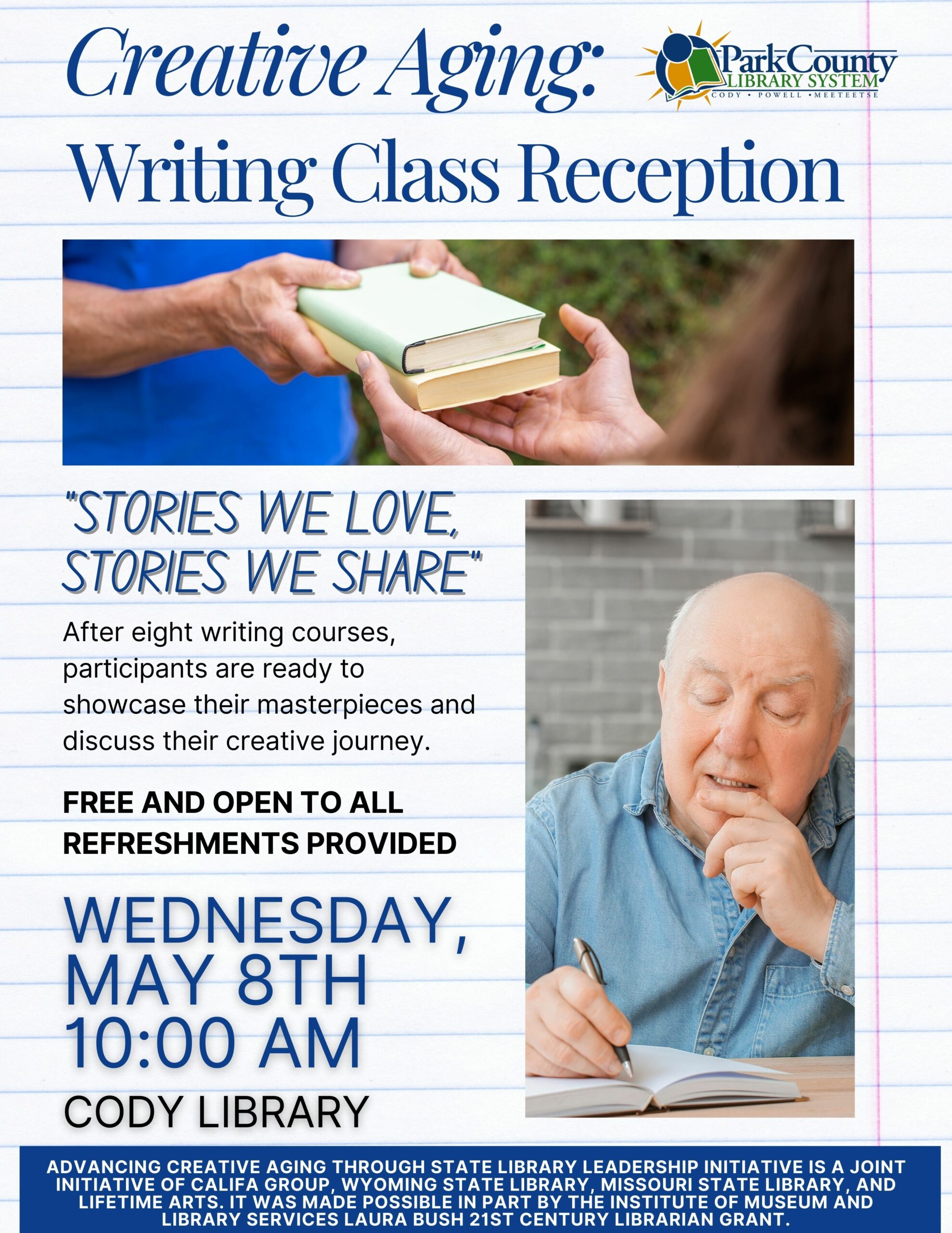 Stories We Love, Stories We Share Writing Class Reception - Cody Journal