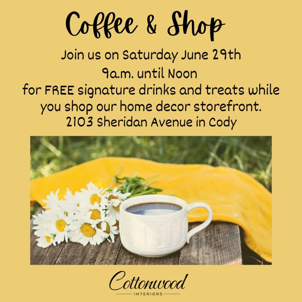 June Coffee & Shop Event - Cody Journal