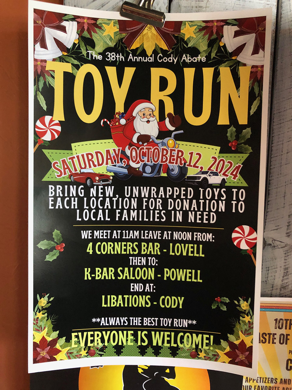 38th Annual Cody Abate Toy Run - Cody Journal